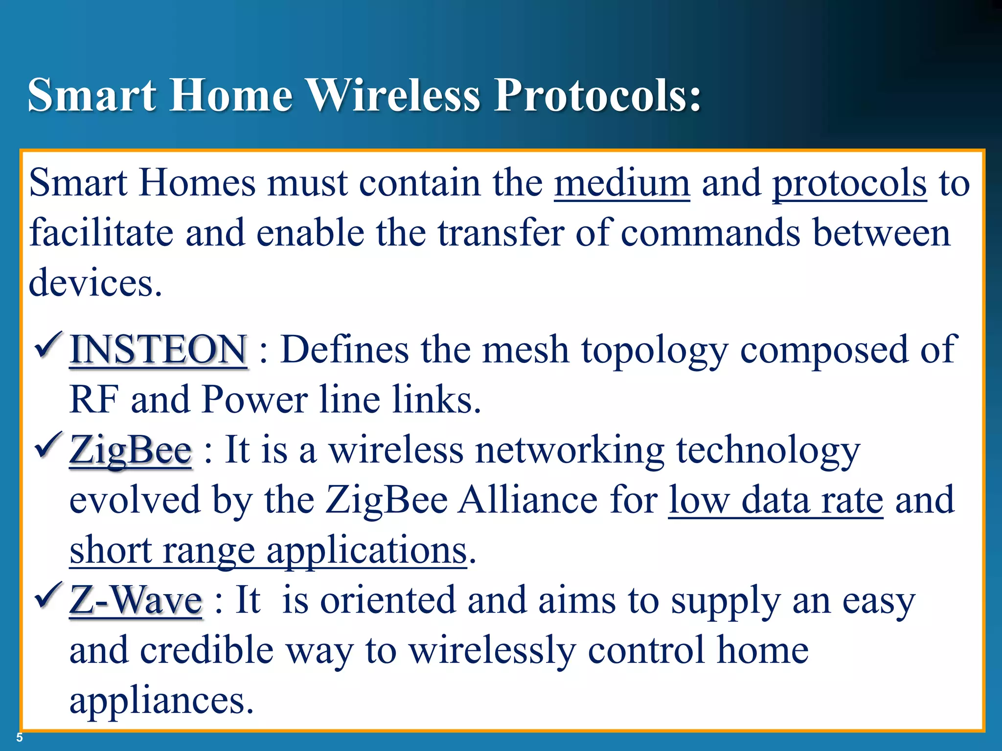 Smart home automation using z wave protocol | PPTX