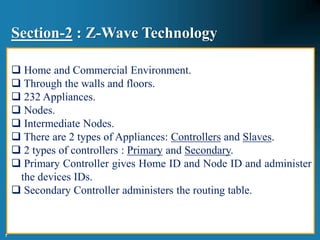 Smart home automation using z wave protocol | PPTX