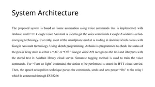SMART HOME AUTOMATION VOICE ASSISTING SYSTEM.pptx