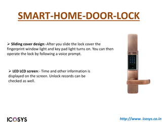 Smart home door lock | PPTX