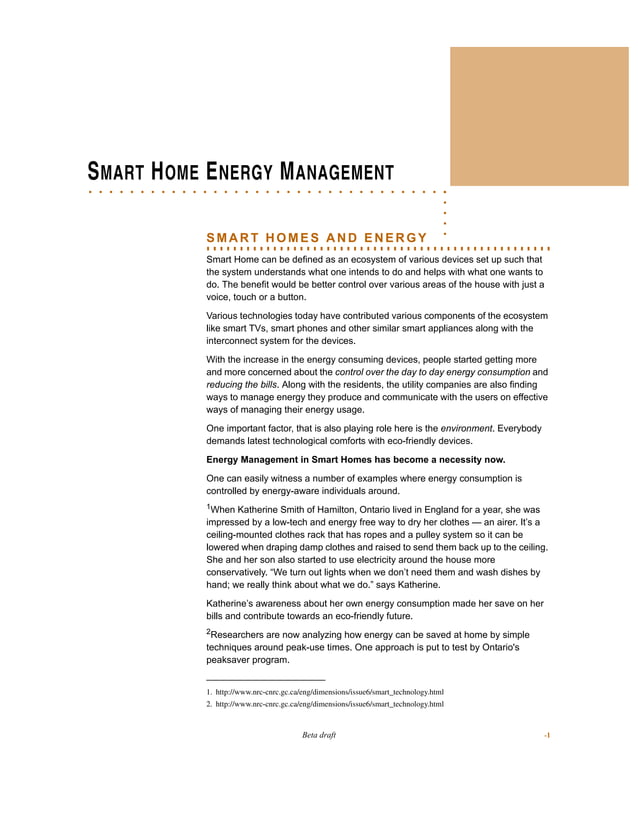 Smart Home Energy Management | PDF