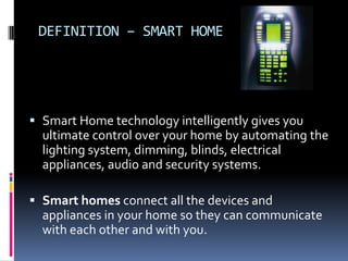 Smart homes | PPTX