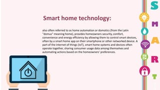 Smart homes presentation | PPTX