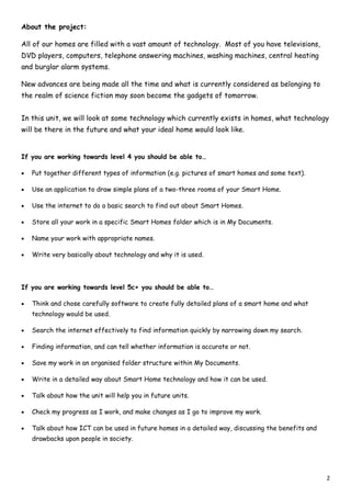 Smart homes workbook | DOC