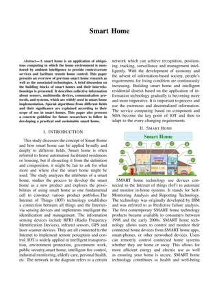 Smart home technology LaTeX paper | PDF