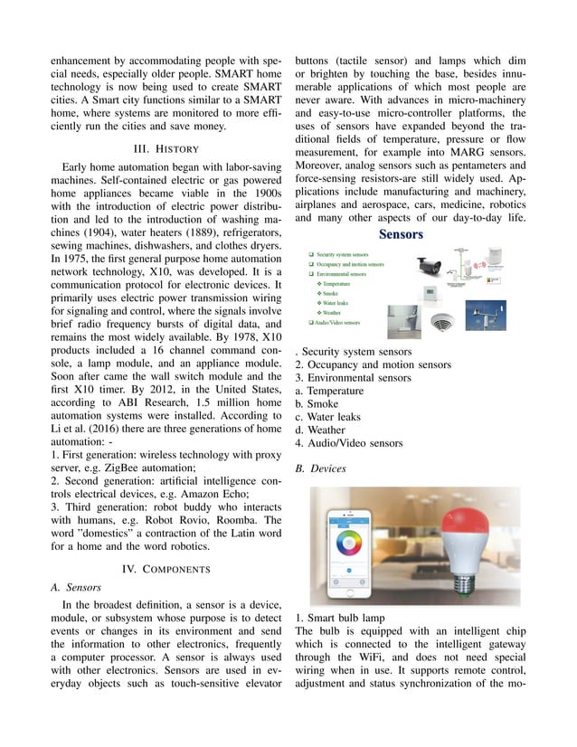 Smart home technology LaTeX paper | PDF