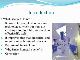 Smart home technology | PPTX