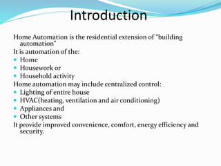 Smart home with home automation | PPT