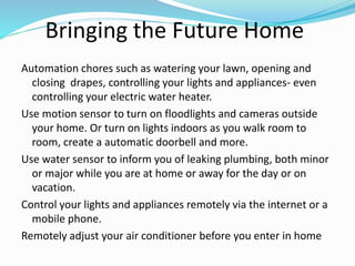 Smart home with home automation | PPT