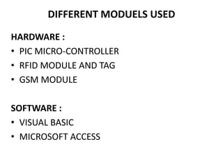 Smart hospitalization based on rfid technology | PPTX