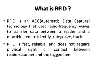 Smart hospitalization based on rfid technology | PPTX