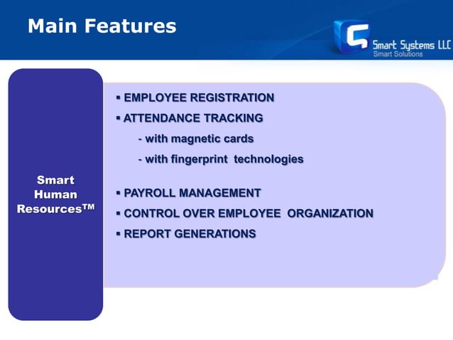 Smart Human Resources software presentation | PDF