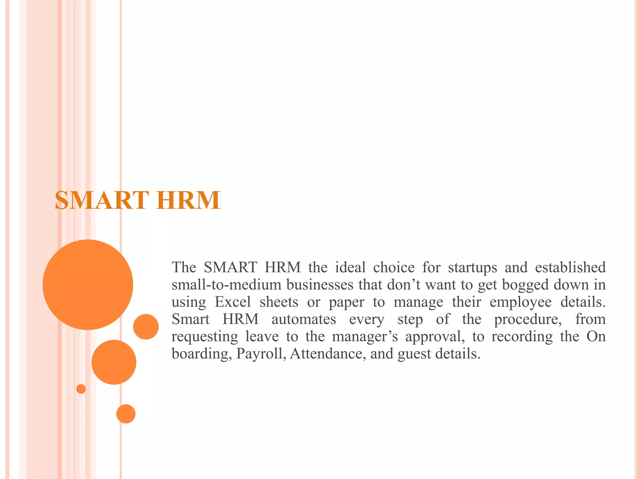 Smart hrm | PPT