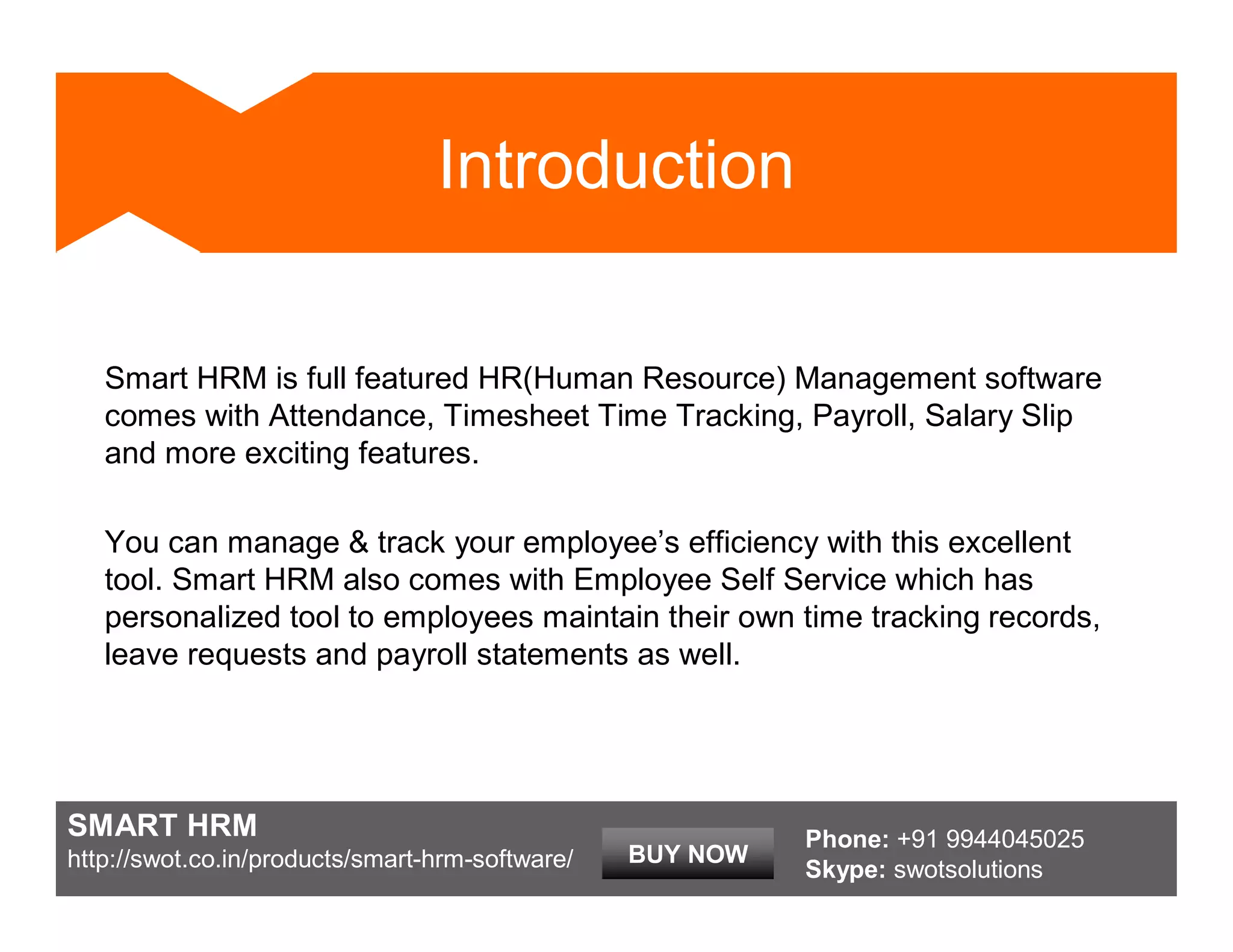 SMART HRM SOFTWARE | PDF