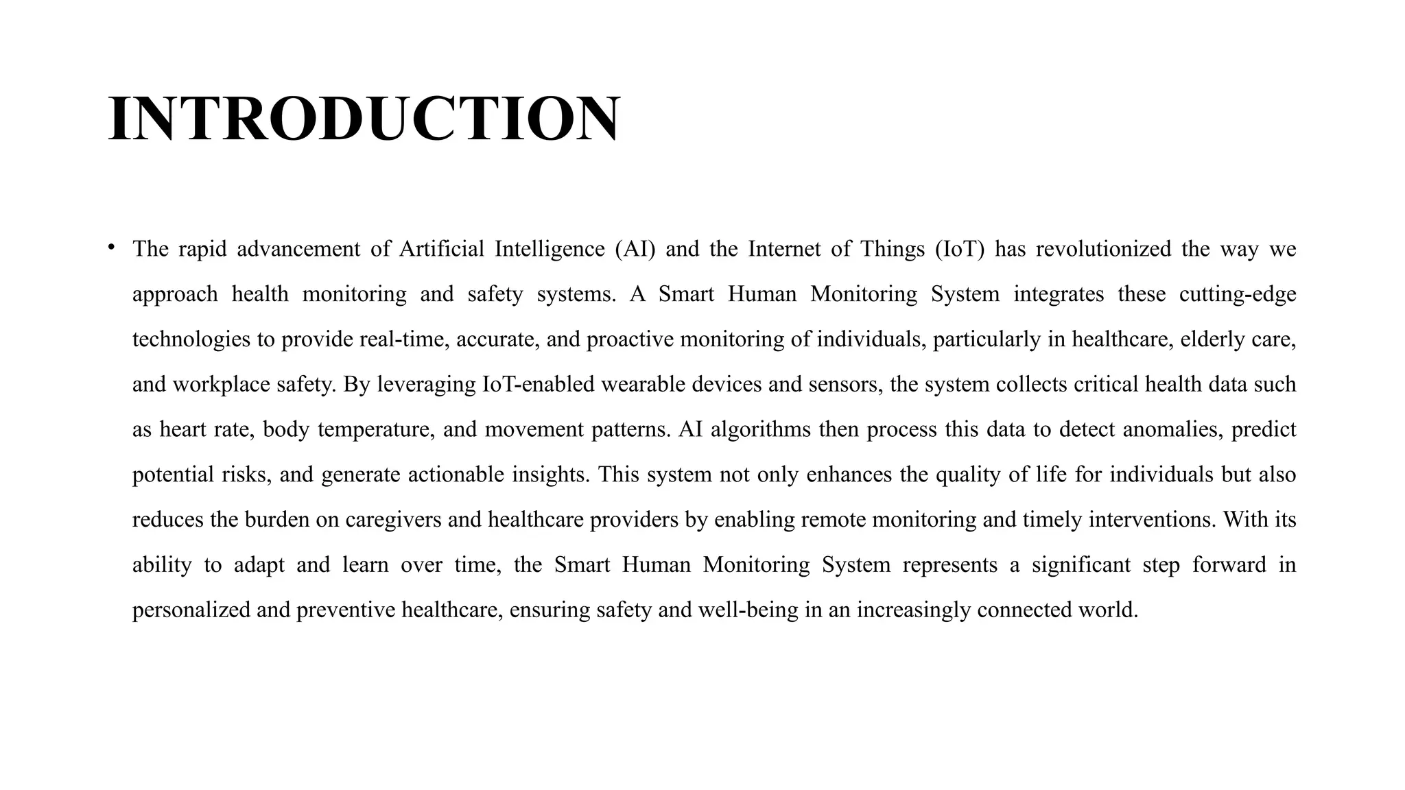 SMART HUMAN MONITORING SYSTEM USING AI AND IOT.pptx