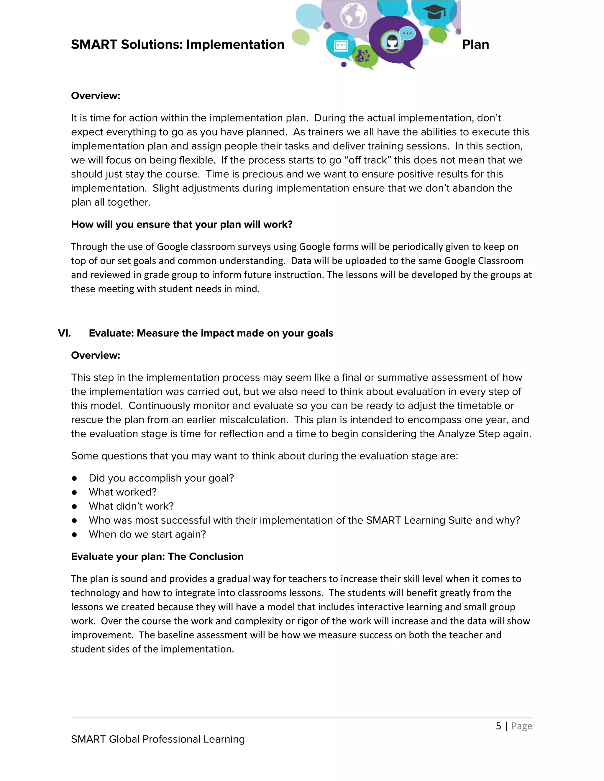 Smart implementation plan.docx