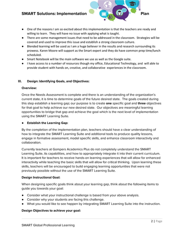 Smart implementation plan.docx | Free Download