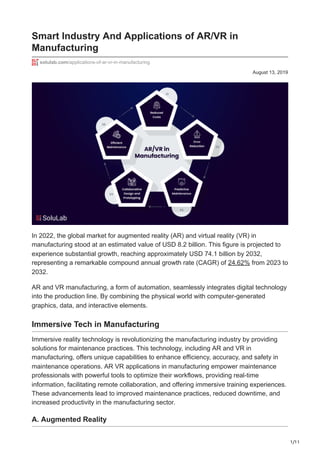 Smart Industry And Applications of ARVR in Manufacturing.pdf