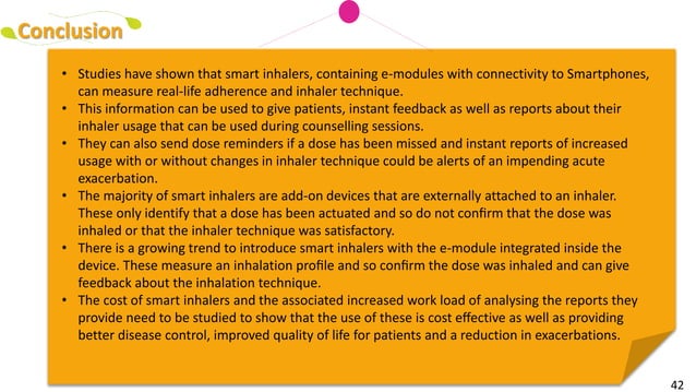 Smart Inhaler "Time to Get Smarter" | PPTX | Lung and Respiratory ...