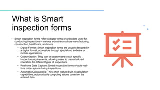 Smart inspection forms using eAuditor Audits & Inspections | PPT
