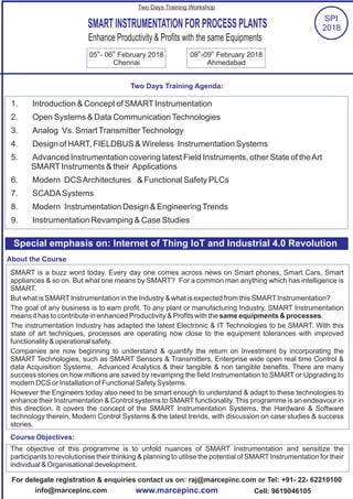 Smart instrumentation for process plants training | PDF