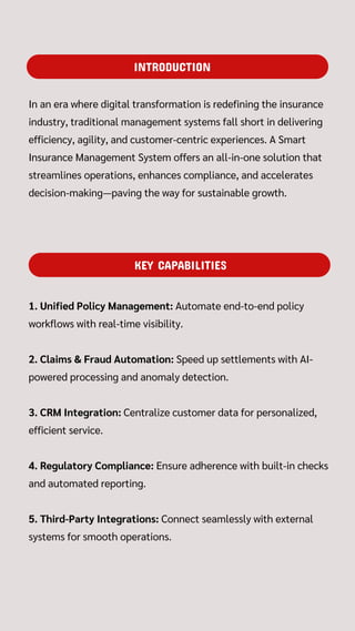 Smart Insurance Management System for Digital Insurers | PDF