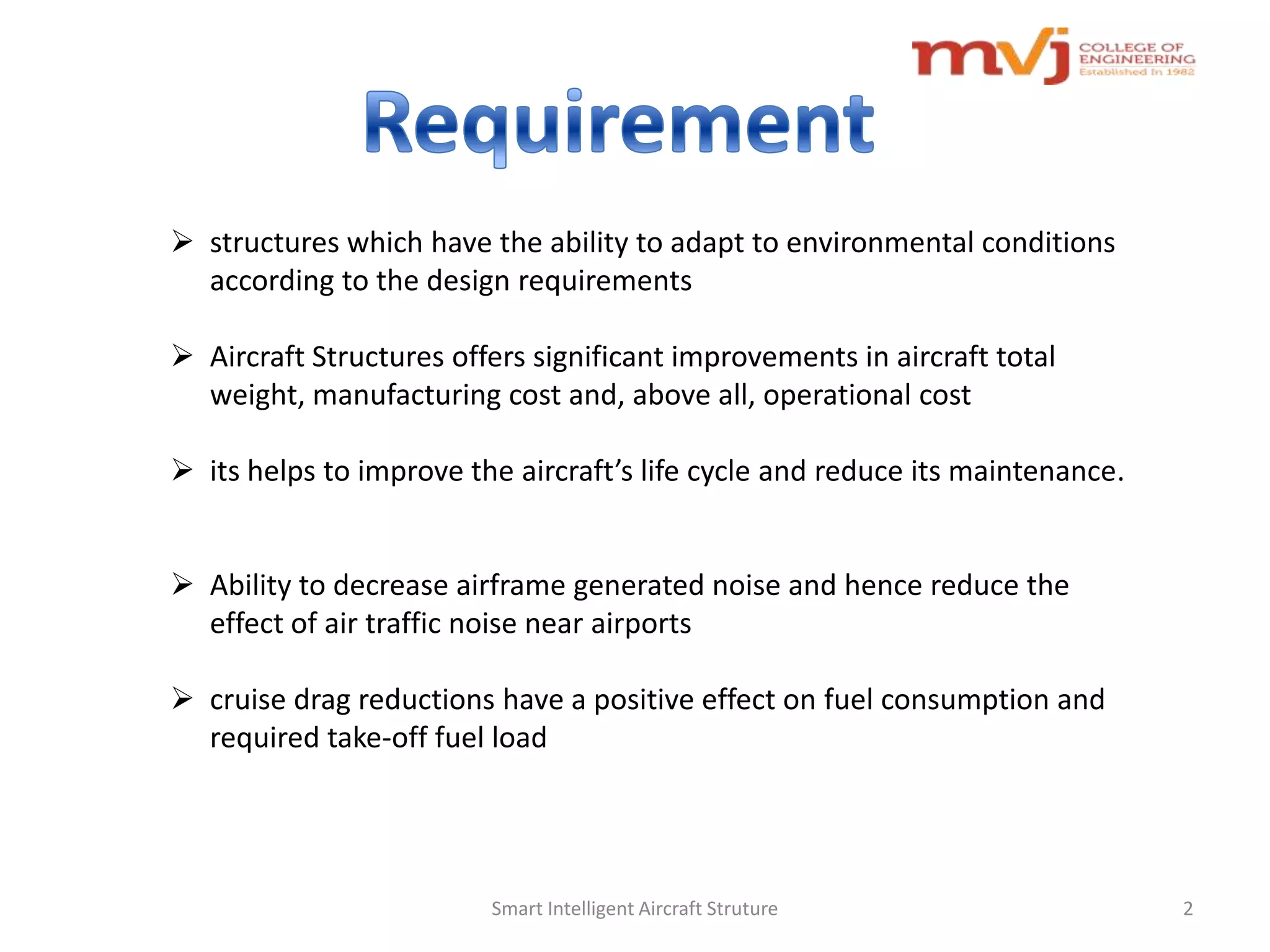 Smart intelligent aircraft structures | PPTX