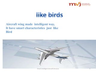 Smart intelligent aircraft structures | PPTX