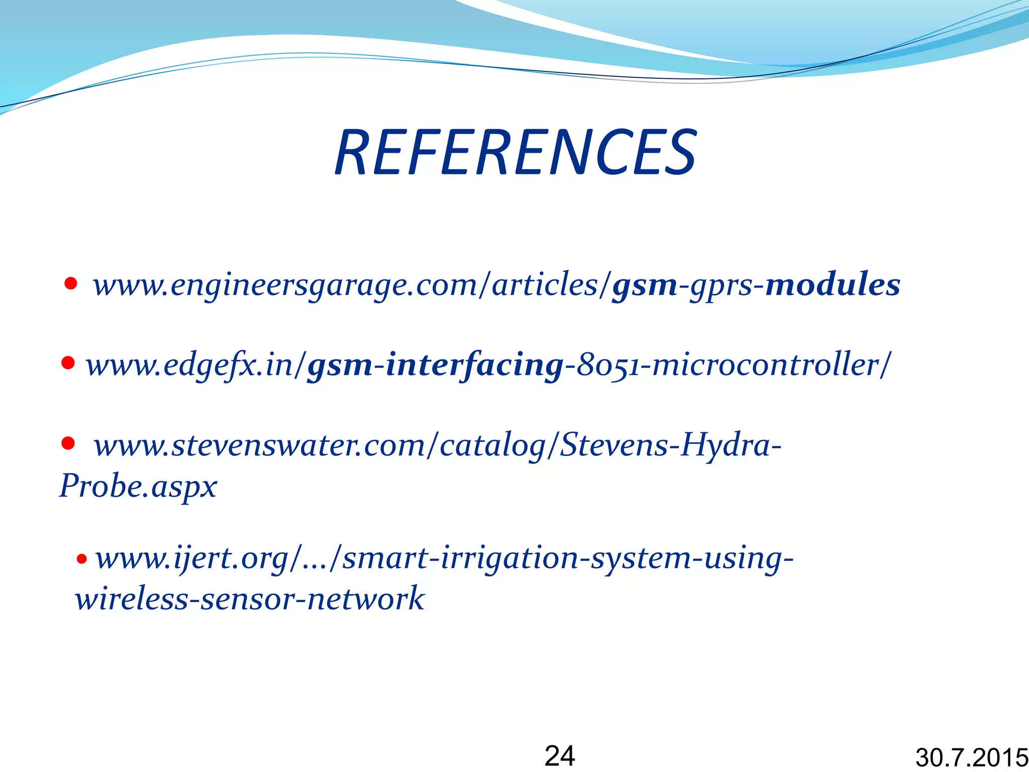 Smart irrigation ppt | PPTX