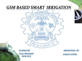 Smart irrigation ppt | PPTX