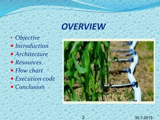 Smart irrigation ppt | PPTX
