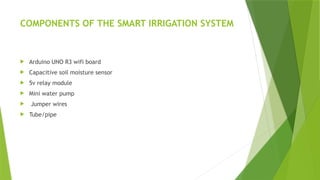 SMART IRRIGATION SYSTEM-2 engineering. Sub | PPTX
