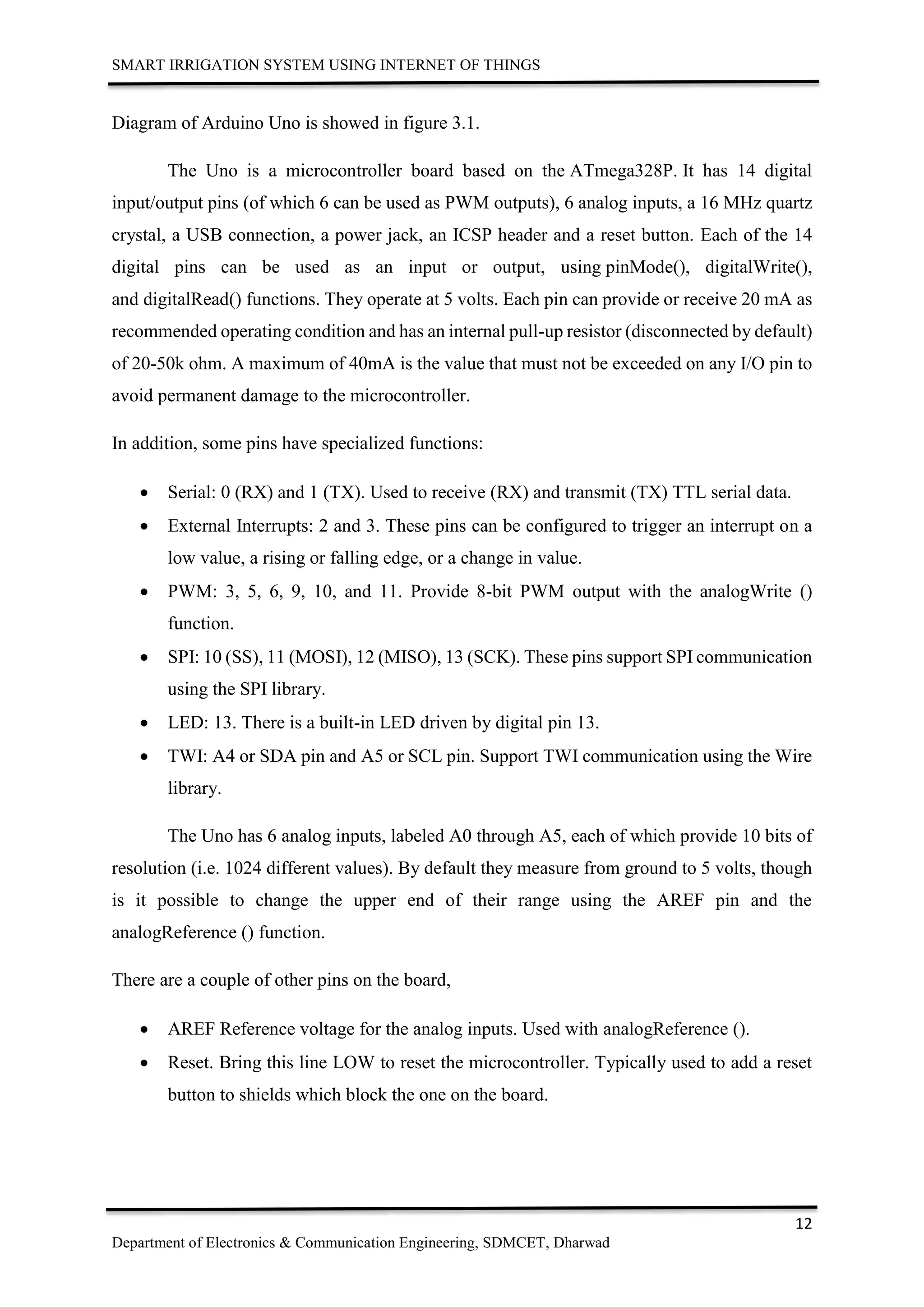 Smart irrigation system using Internet Of Things | PDF