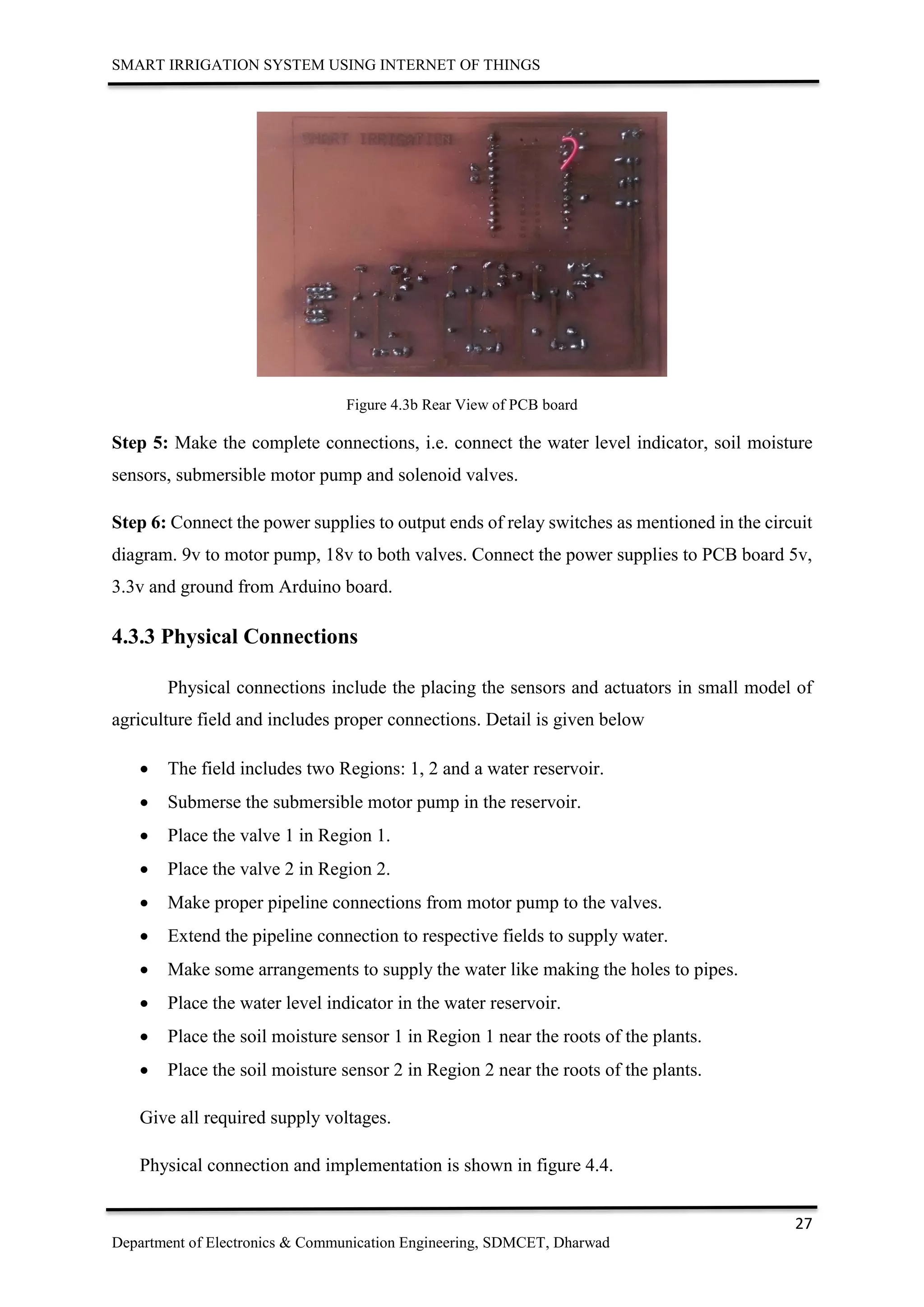 Smart irrigation system using Internet Of Things | PDF
