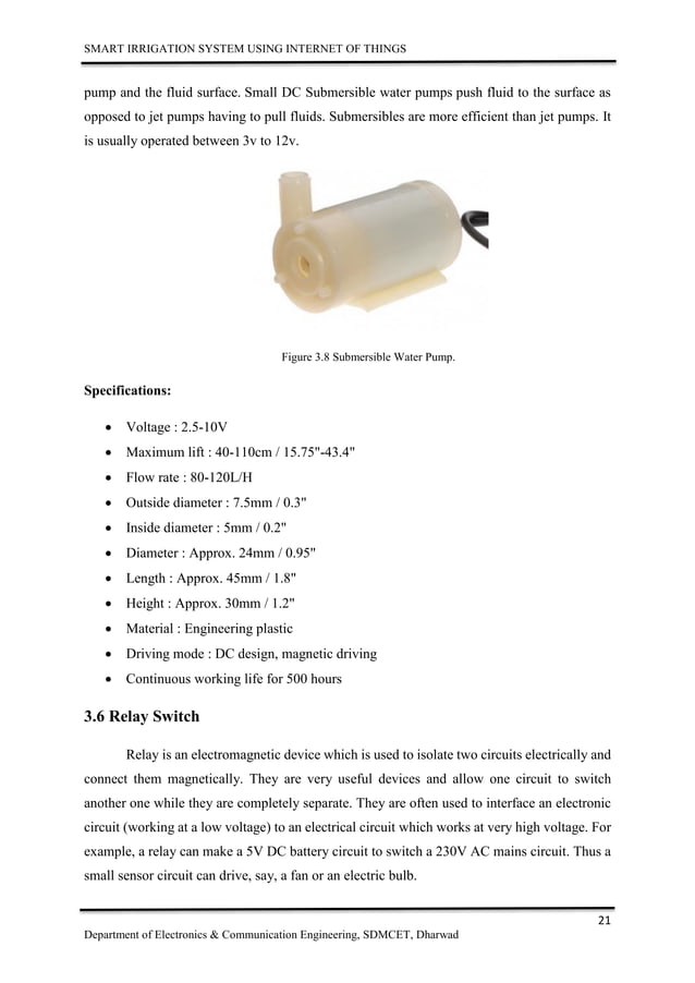 Smart irrigation system using Internet Of Things | PDF | Internet | Computing