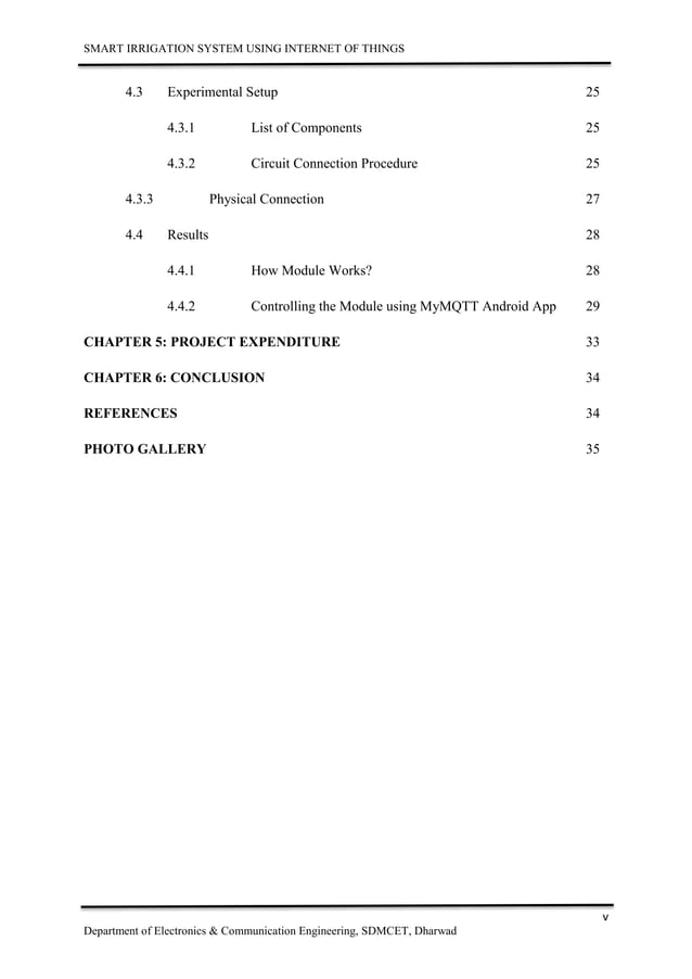Smart irrigation system using Internet Of Things | PDF | Internet | Computing