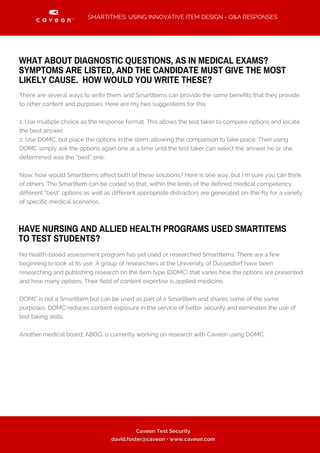 Caveon webinar series - smart items- using innovative item design to ...