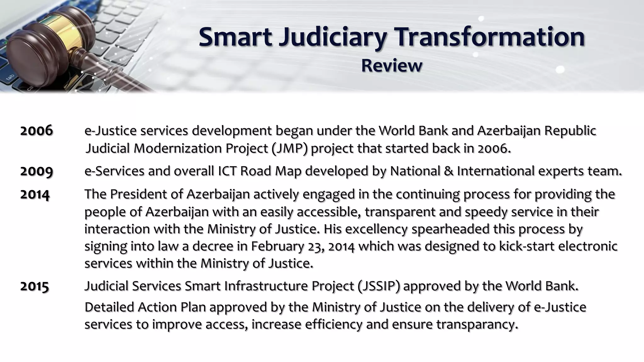 Smart judiciary transformation | PDF | Databases | Computer Software ...