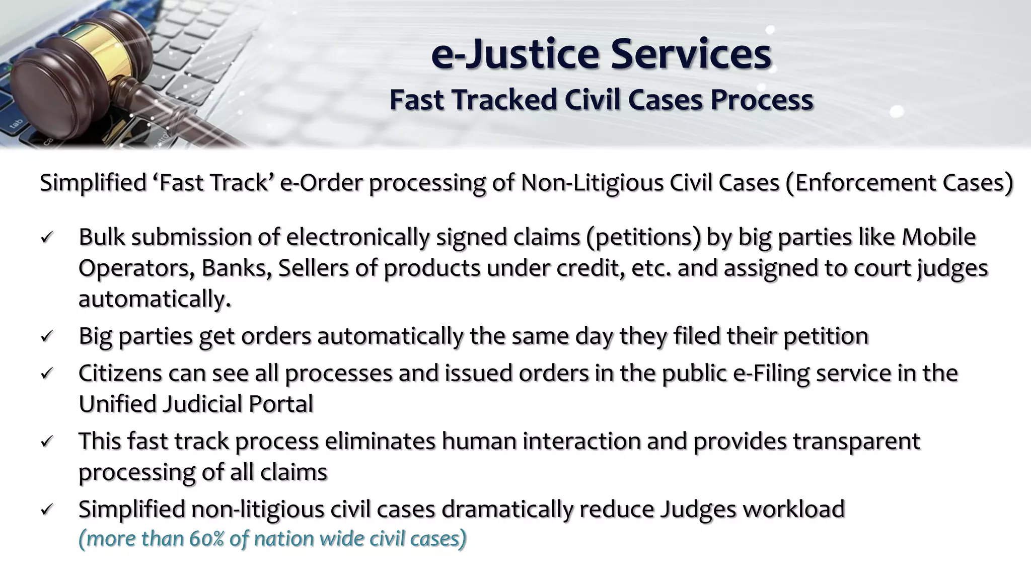 Smart judiciary transformation | PDF | Databases | Computer Software ...