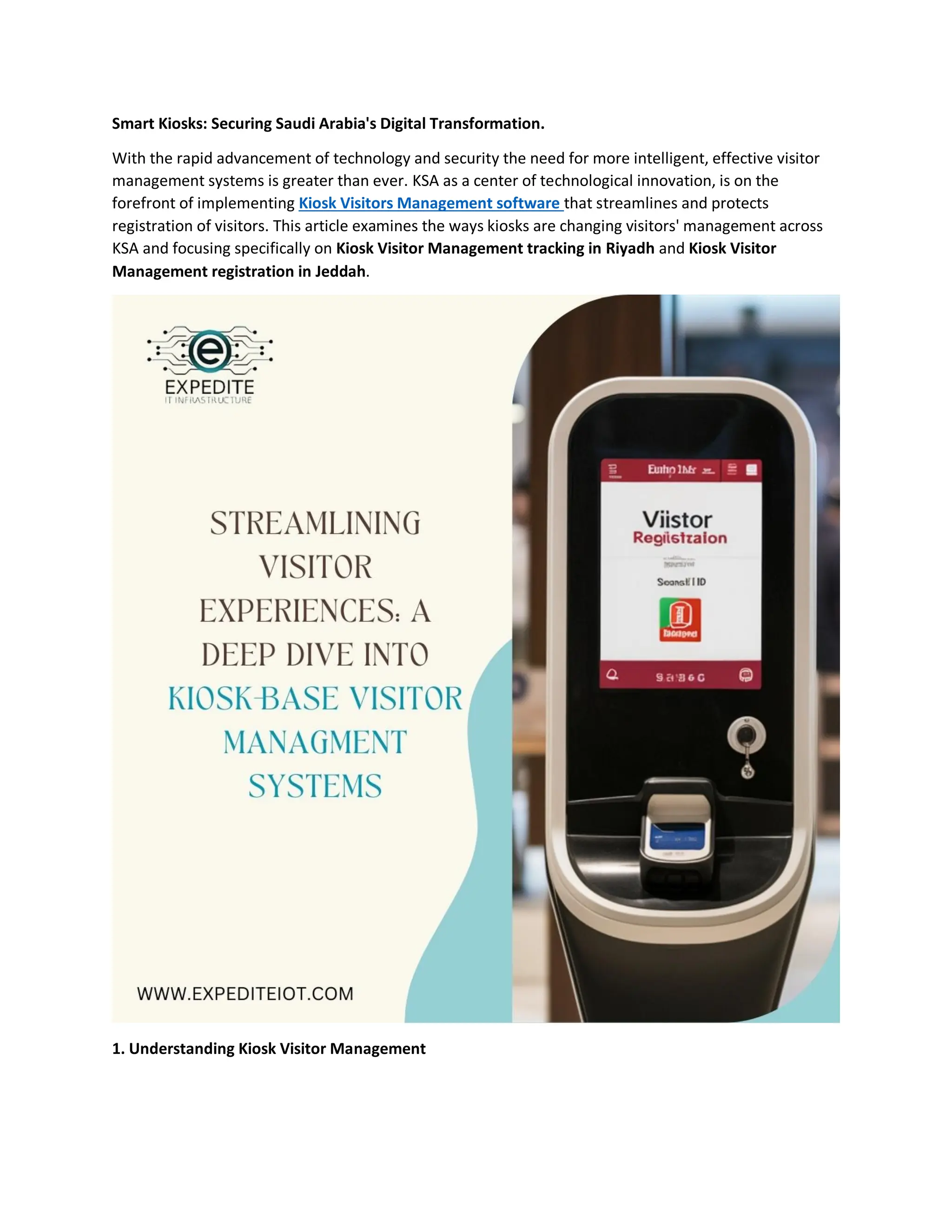 Smart Kiosks: Securing Saudi Arabia's Digital Transformation. | PDF