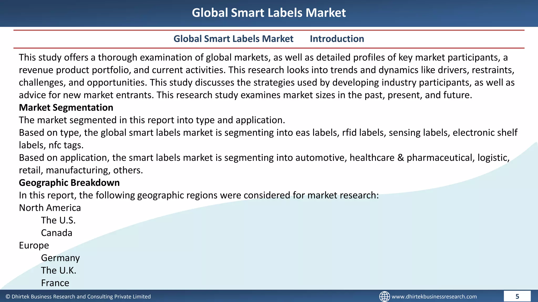 Smart labels market | PPT