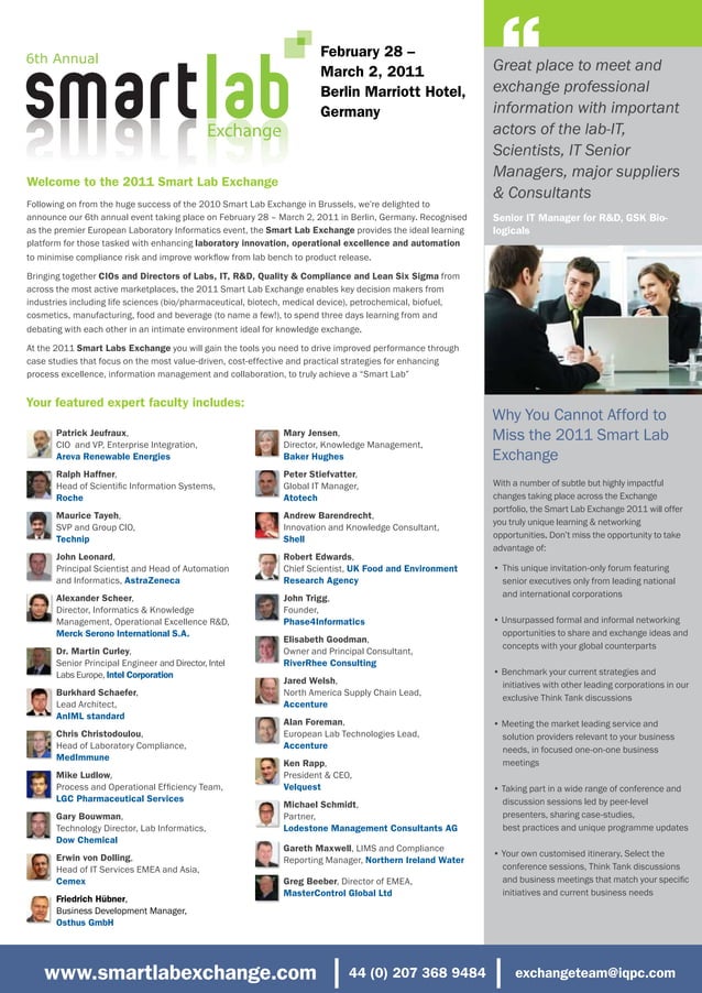 Smart Lab Exchange Brochure | PDF