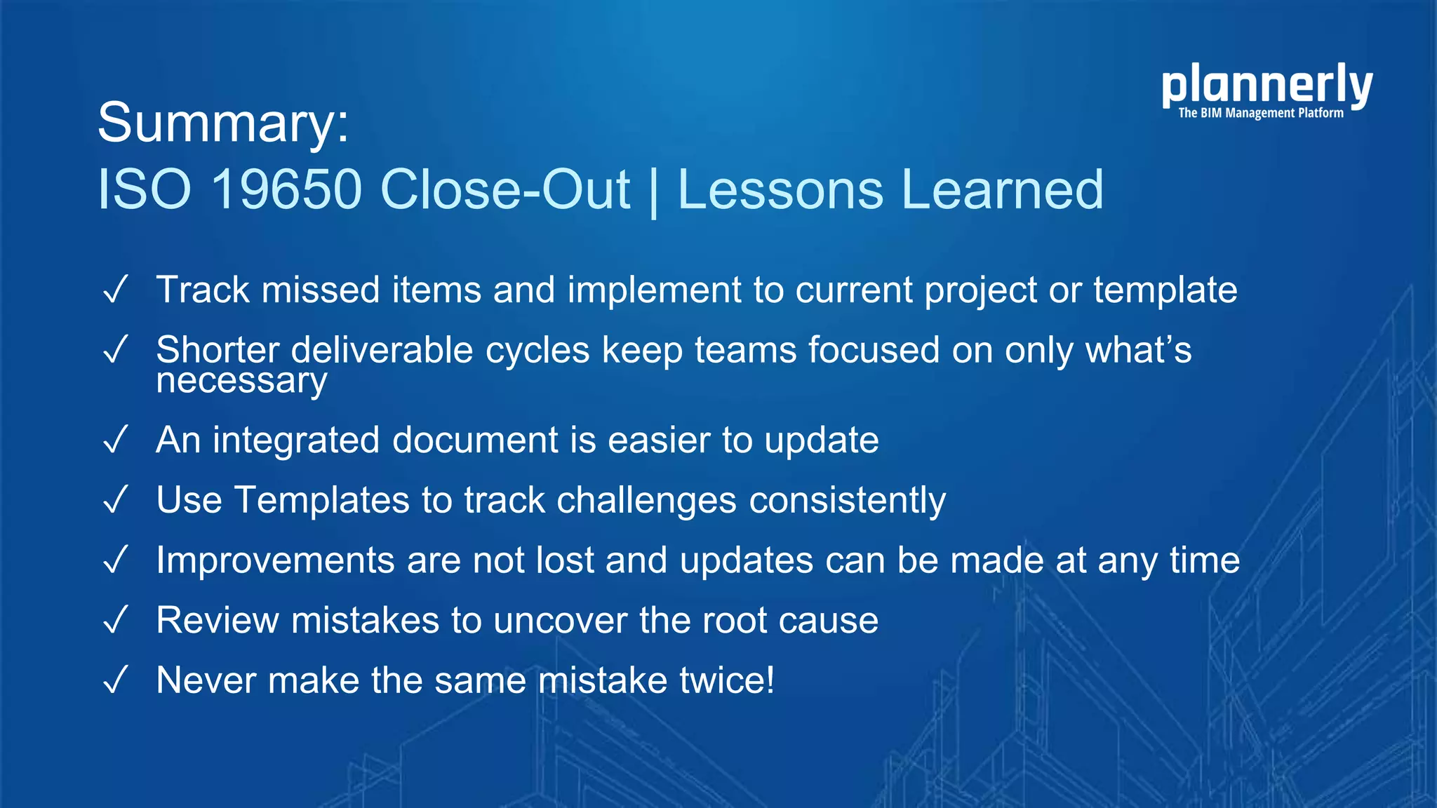 Five Key Lessons Learned Implementing ISO 19650 (Episode 06) | PPTX