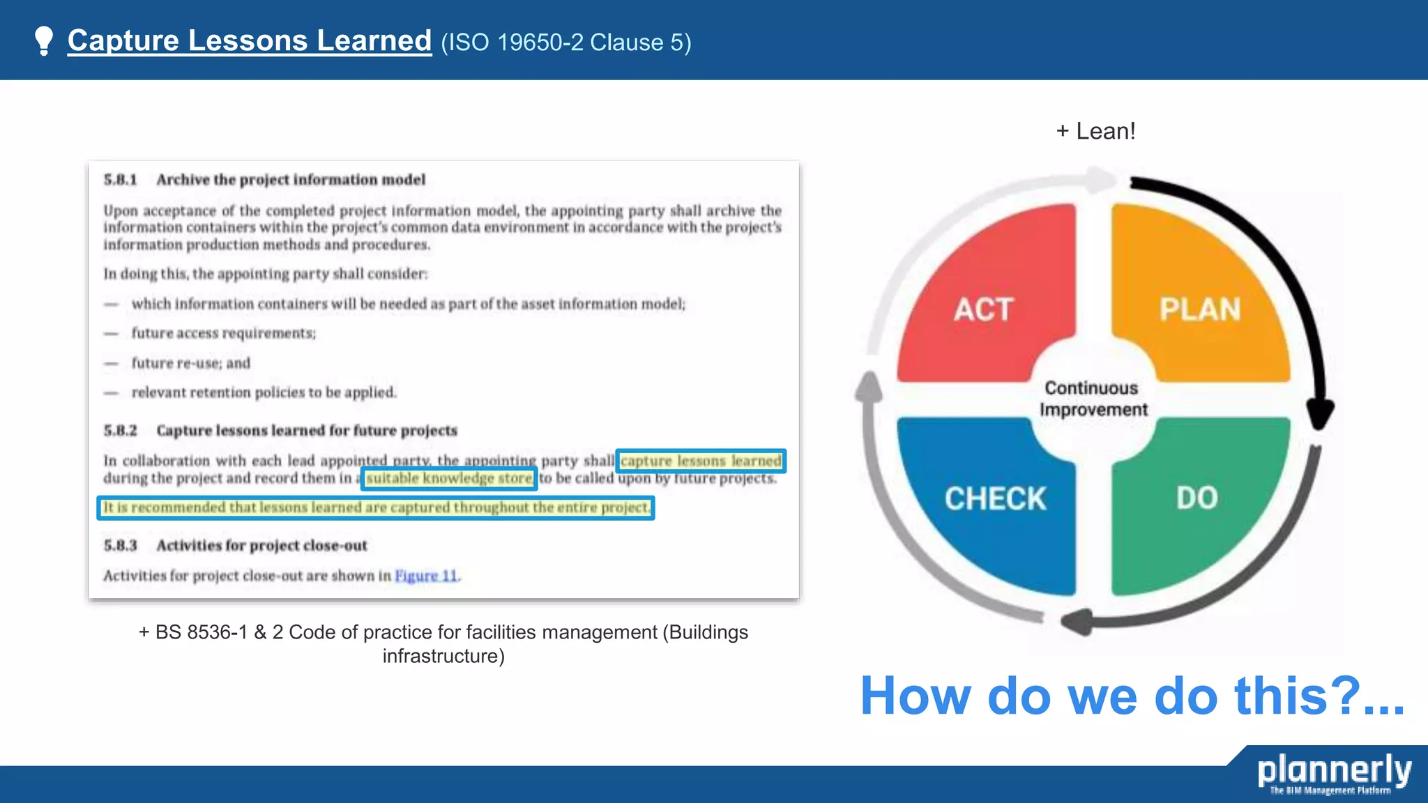 Five Key Lessons Learned Implementing ISO 19650 (Episode 06) | PPT