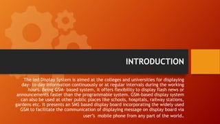 Smart led display boards | PPTX