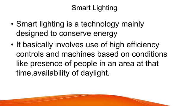 Smart Lighting Using IOT | PPTX | Computer Peripherals | Computing