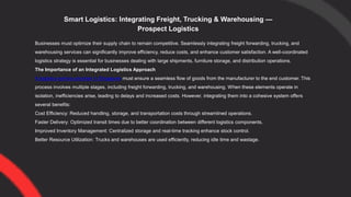 Smart Logistics Integrating Freight, Trucking & Warehousing — Prospect ...