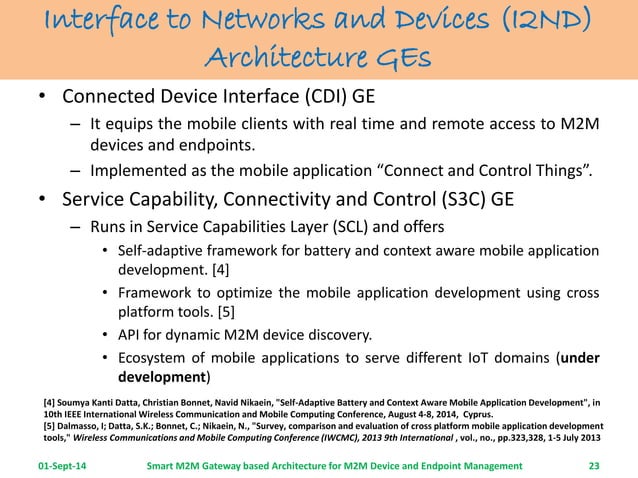 Smart M2M gateway based architecture for m2m device and endpoint management | PPT