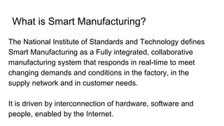 Smart manufacturing | PPTX