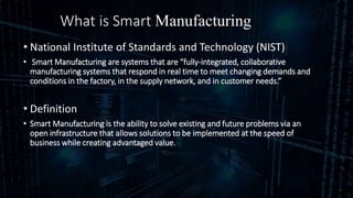 Smart manufacturing(IR4.0) | PPTX